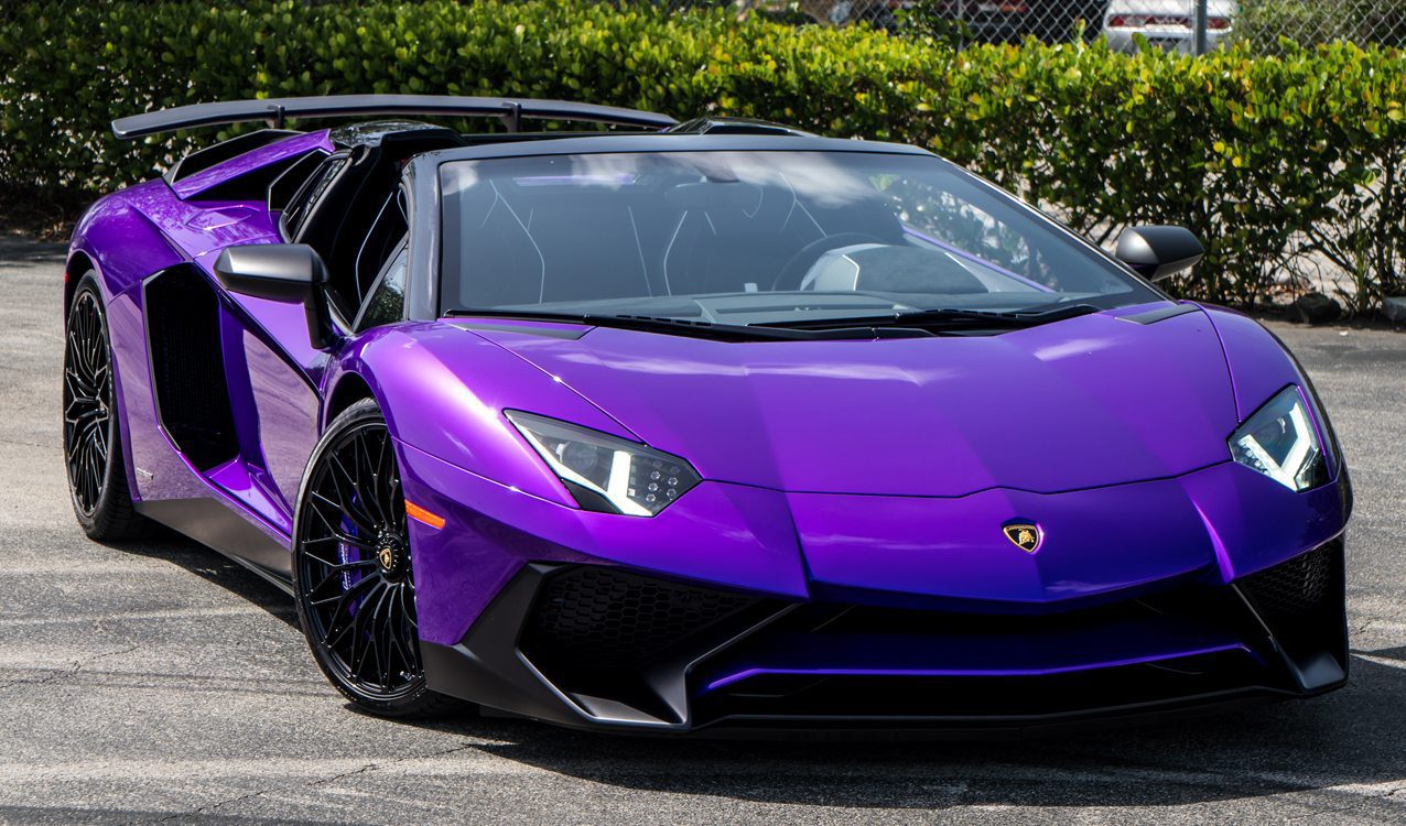Lamborghini Ad Personam Builds Purple Aventador SV Roadster – duPont ...