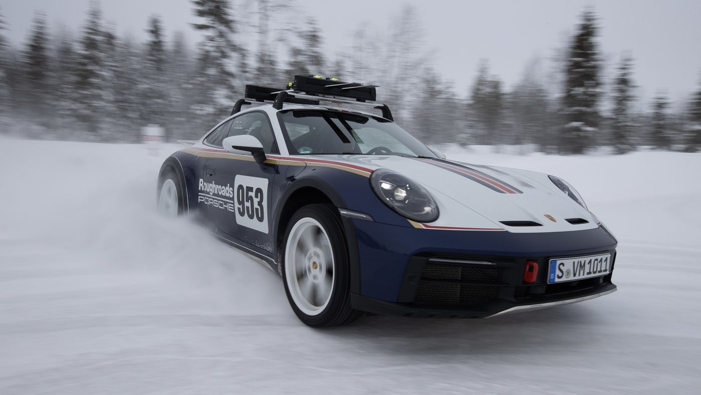 Watch The Porsche 911 Dakar Race An Olympic Skier In The Snow – duPont ...