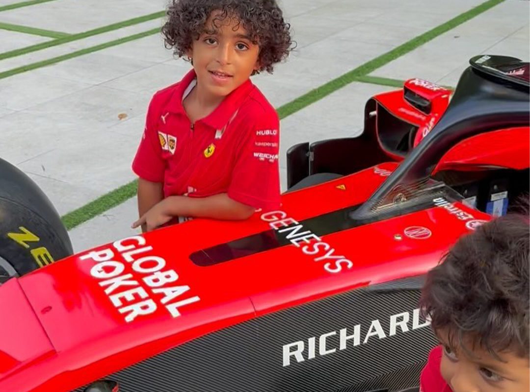DJ Khaled Shows Off Charles Leclerc's Scuderia Ferrari F1 Race Car In ...