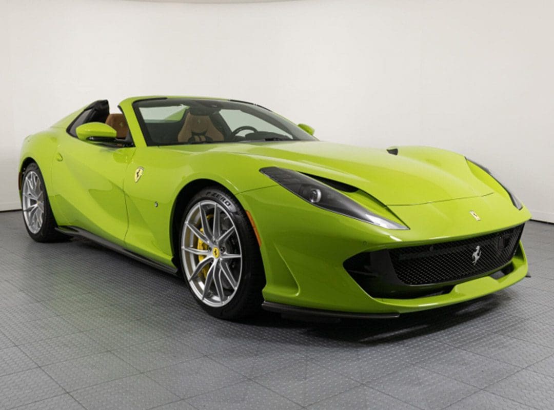 Check The Spec: Ferrari 812 GTS Finished In Verde Germoglio Over Cuoio ...