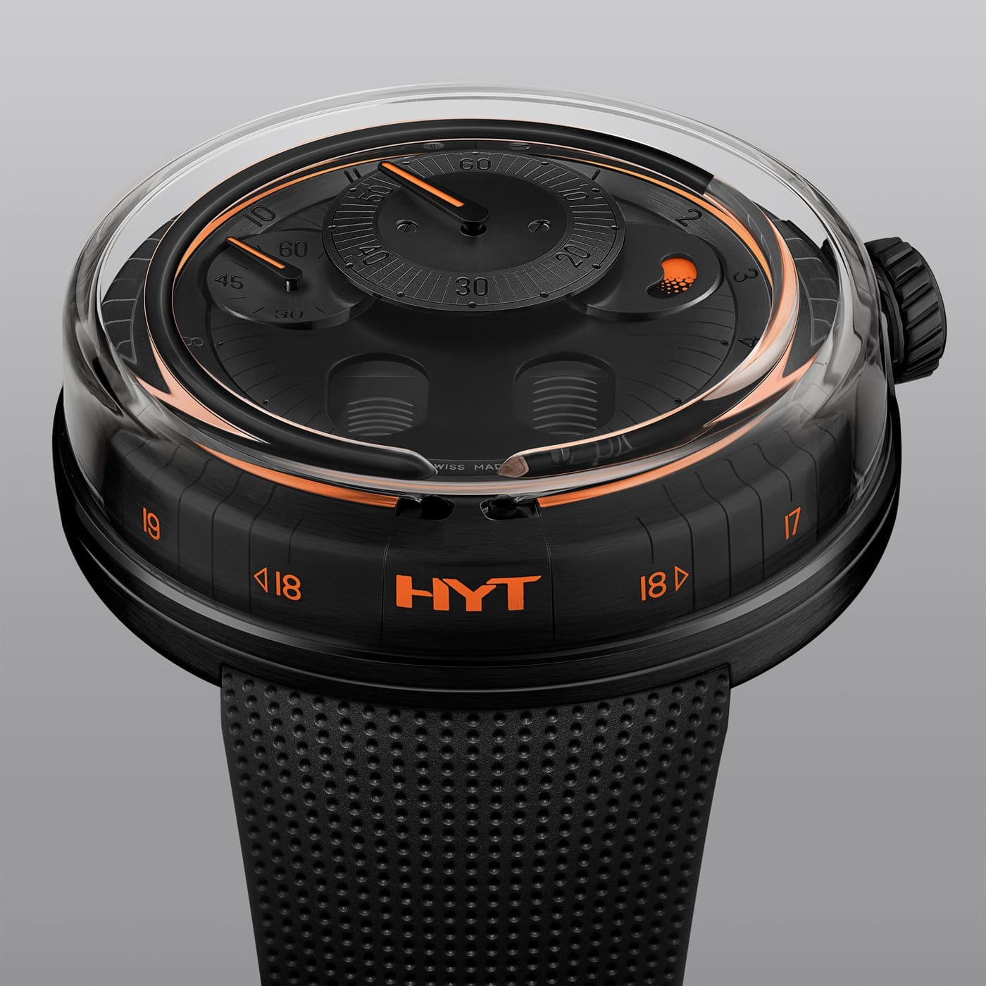 New HYT H0 Introduced in All-Black With Orange Super-Luminova® – duPont ...