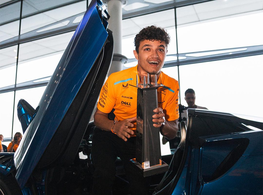 Lando Norris Returns To McLaren Headquarters With The 2024 Miami GP Tr ...