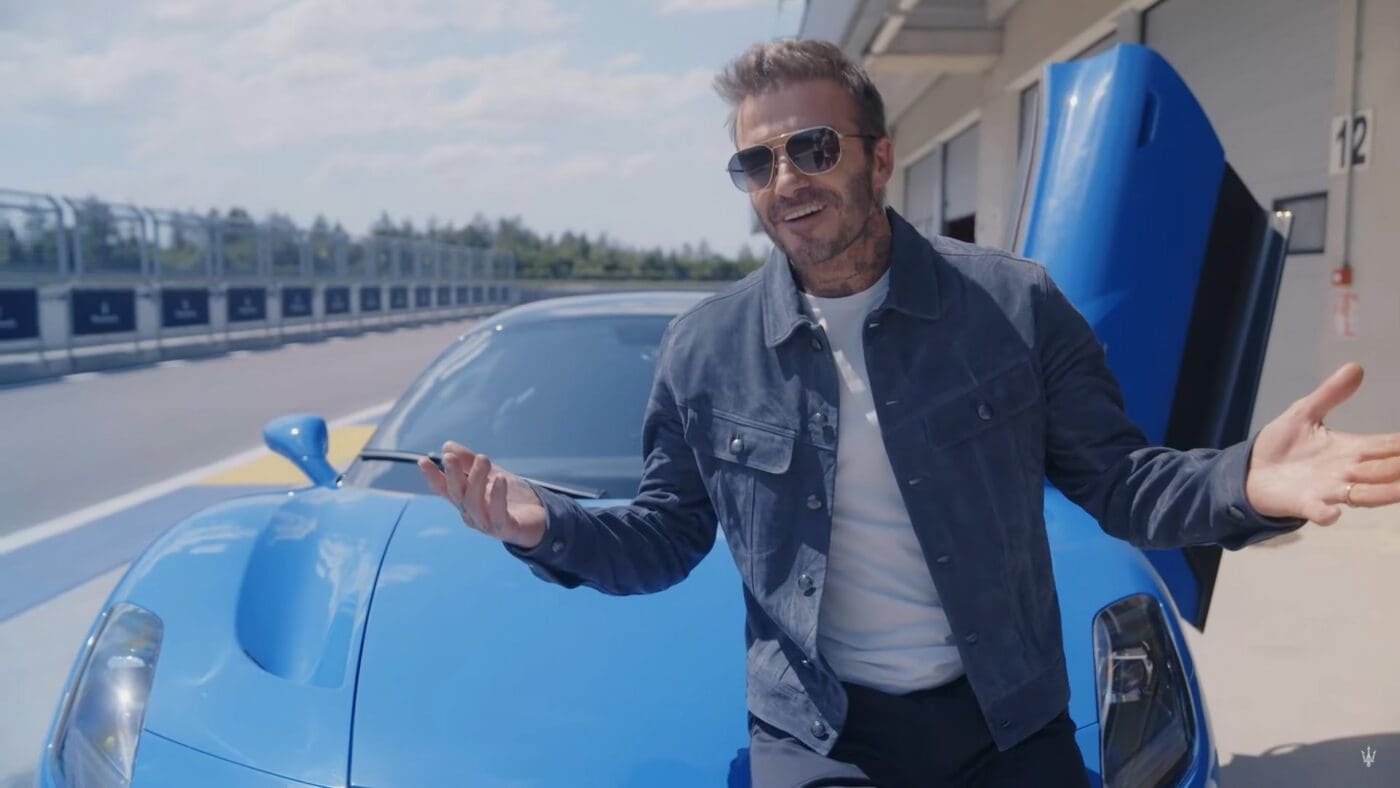 David Beckham Test Drives the Maserati MC20 Supercar, Confirms He's Or ...