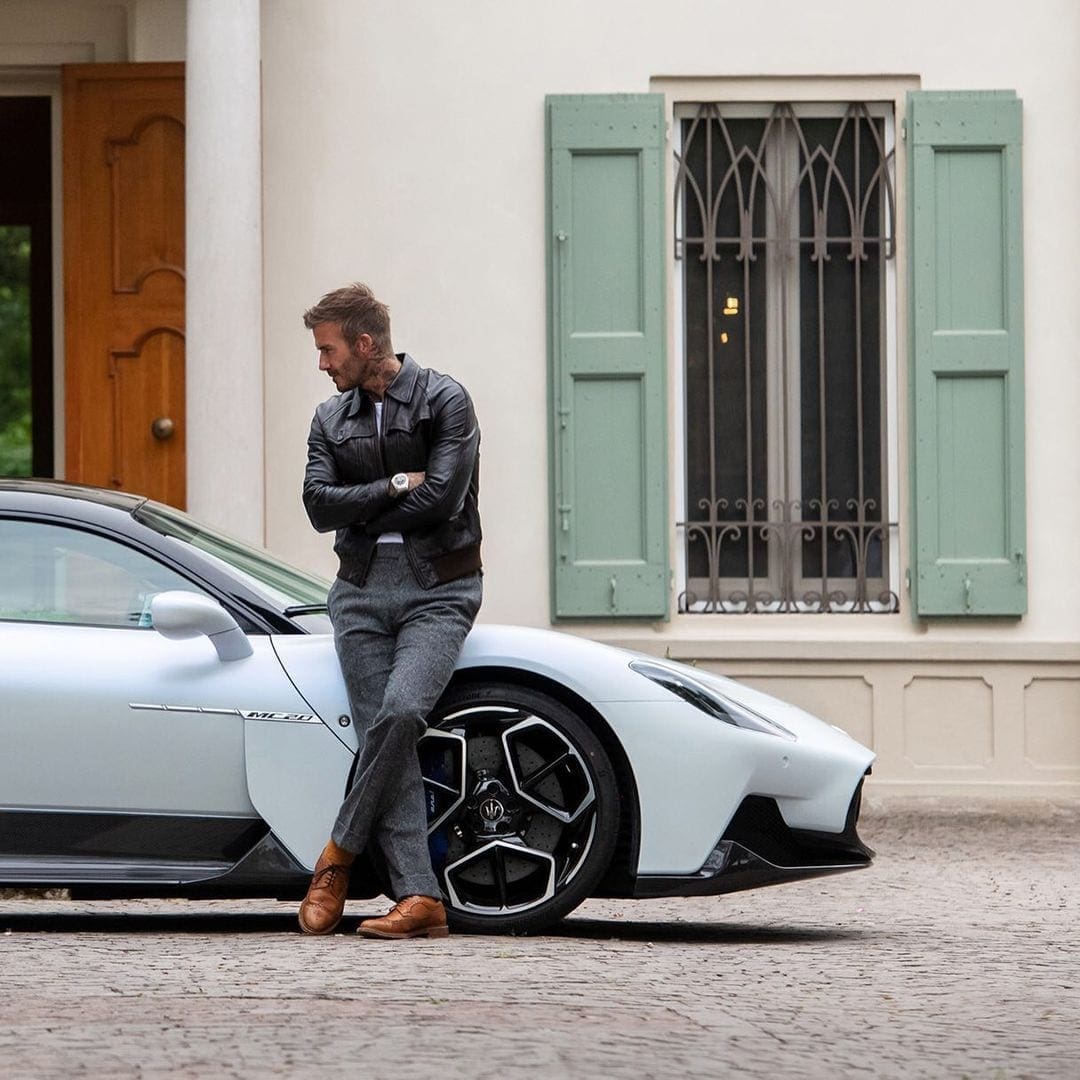 David Beckham Checks Out the Maserati MC20 – duPont REGISTRY News