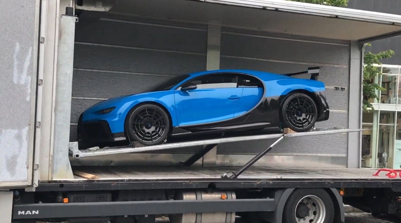 How to Load the Bugatti Chiron Pur Sport Into a Trailer – duPont ...
