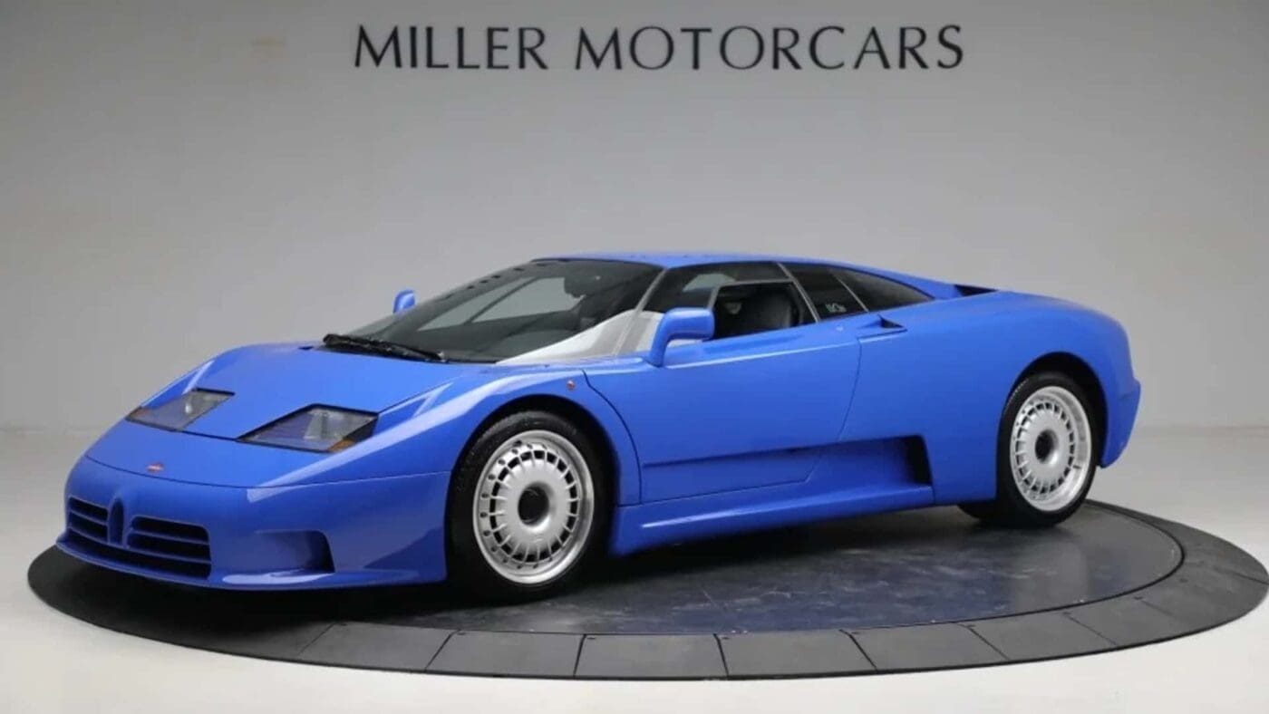 Rare 1-of-84 French Racing Blue Bugatti EB110 GT For Sale – duPont ...