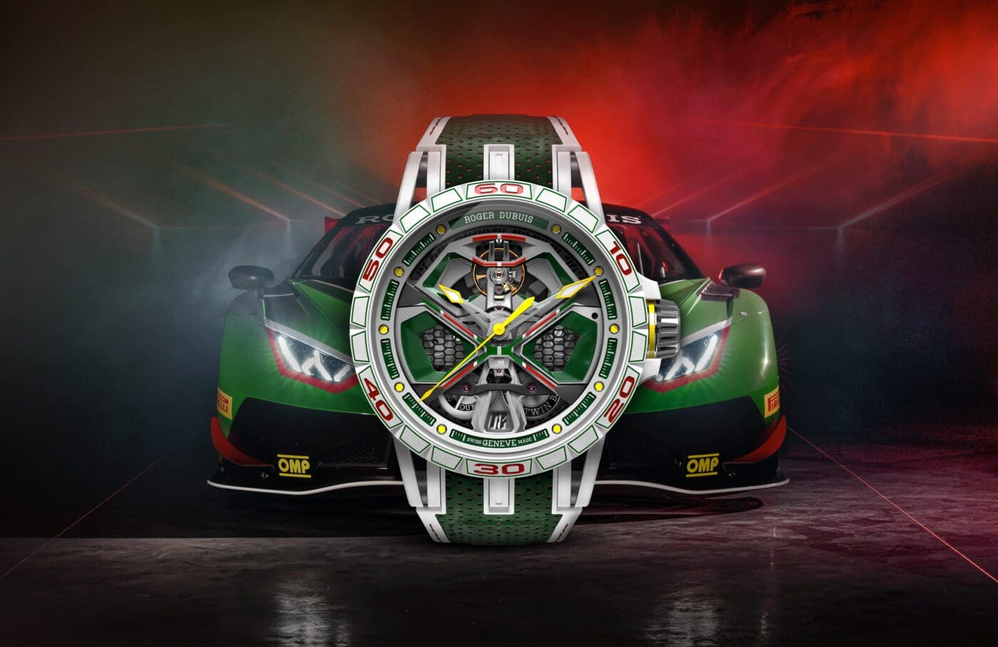 The Limited-Edition Roger Dubuis Excalibur Huracán Spider White MCF, B ...