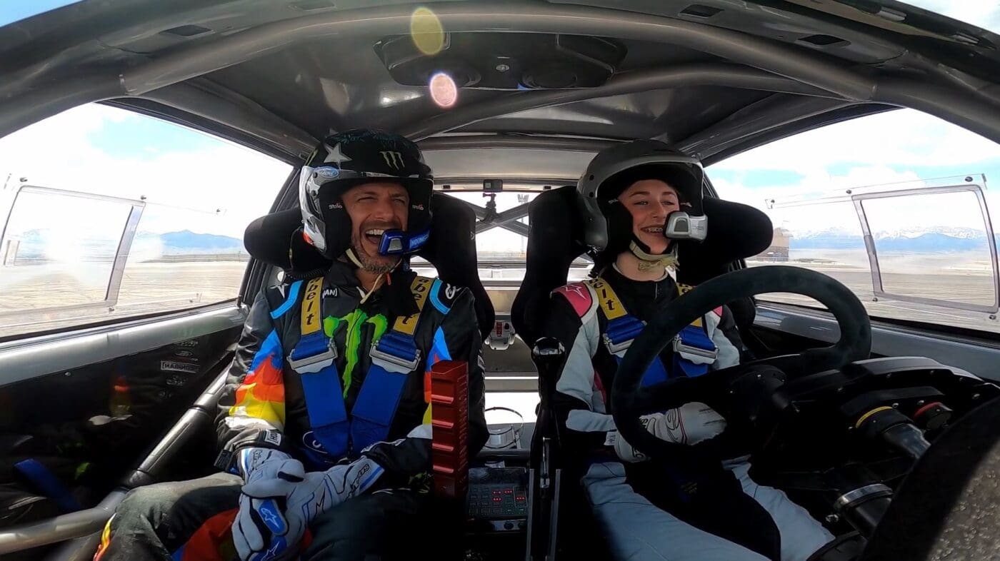 See Ken Block Teach His 13-Year-Old Daughter How to Do Donuts – duPont ...