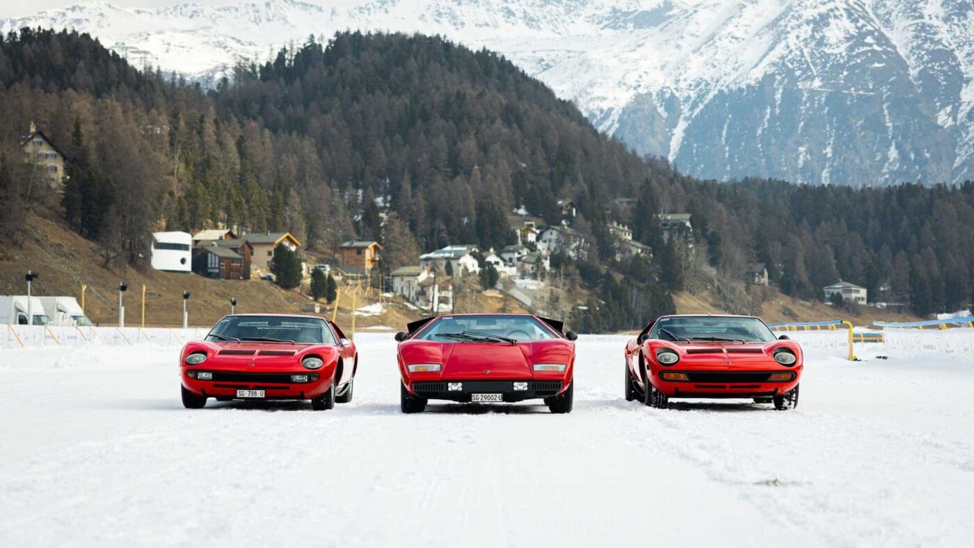 Lamborghini Sends Restored Icons To The St. Moritz Ice Course – duPont ...