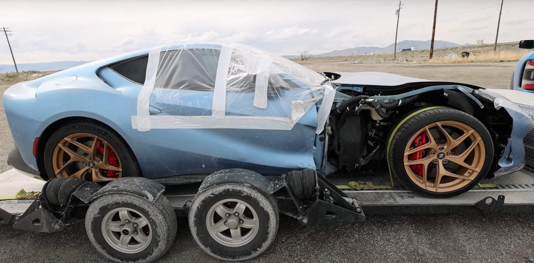 TheStradman Buys Michael B. Jordan's Former Wrecked Ferrari 812 Superf ...