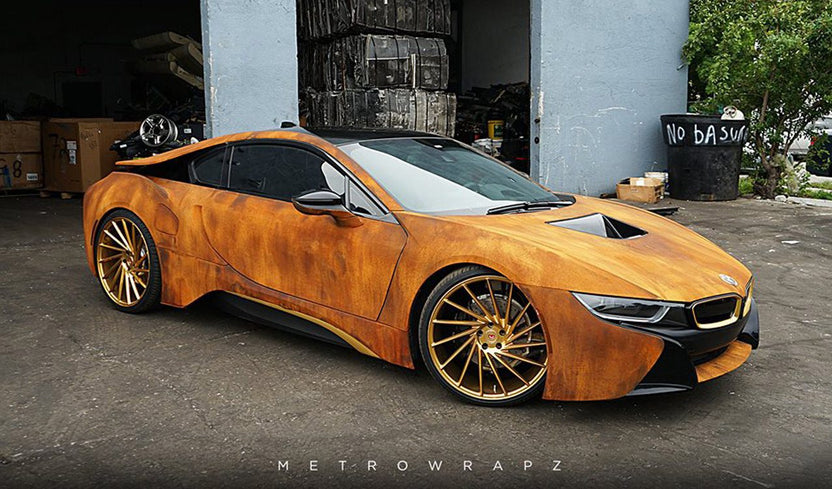 Austin Mahone's Rust-Wrapped BMW i8 – duPont REGISTRY News