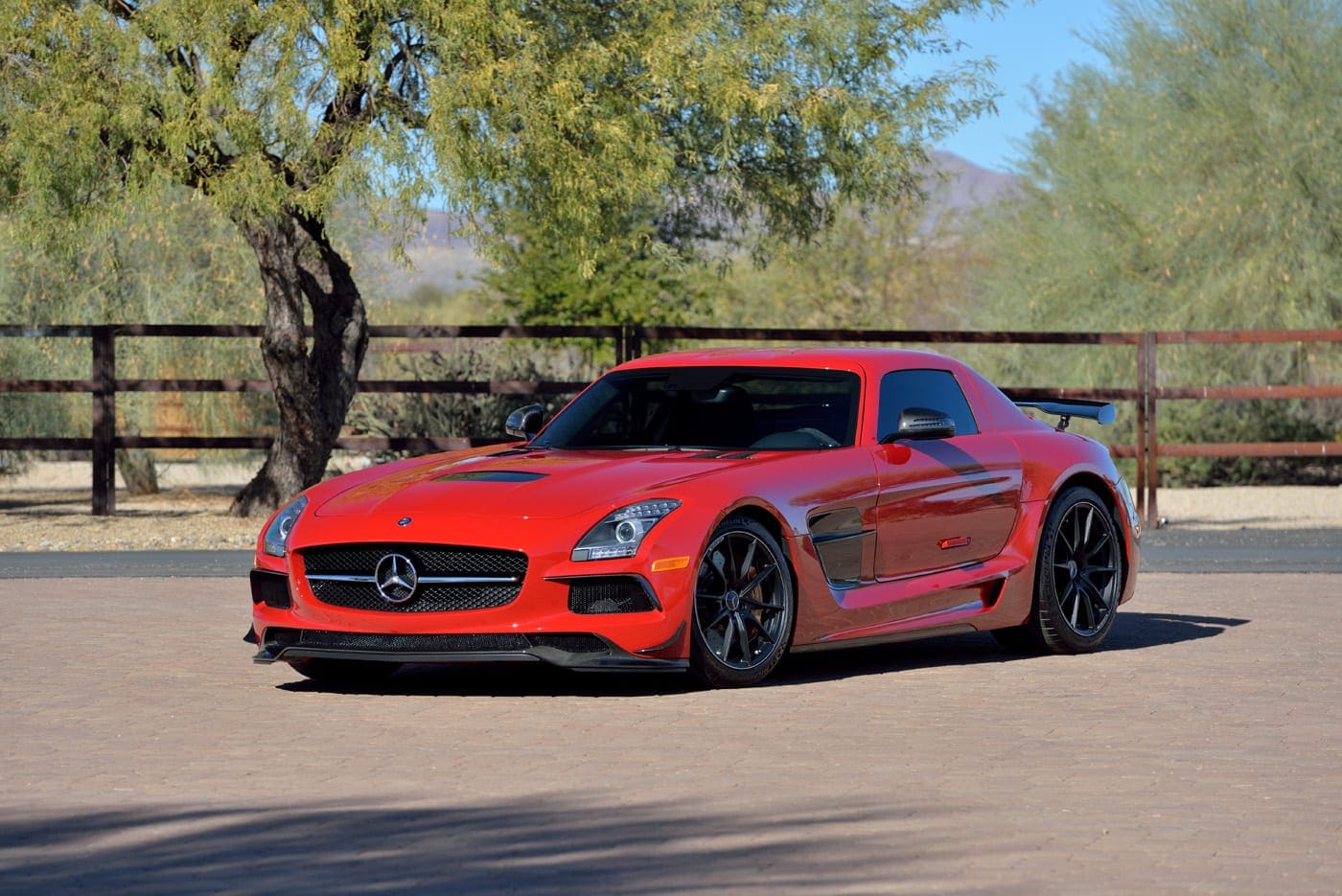 Mecum Glendale Preview: Fire Opal Red 2014 Mercedes-Benz SLS AMG Black ...
