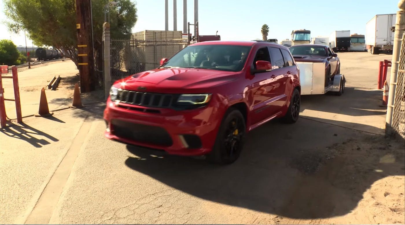 Trackhawk Tows Hellcat to Drag Strip, Then Beats It – duPont REGISTRY News