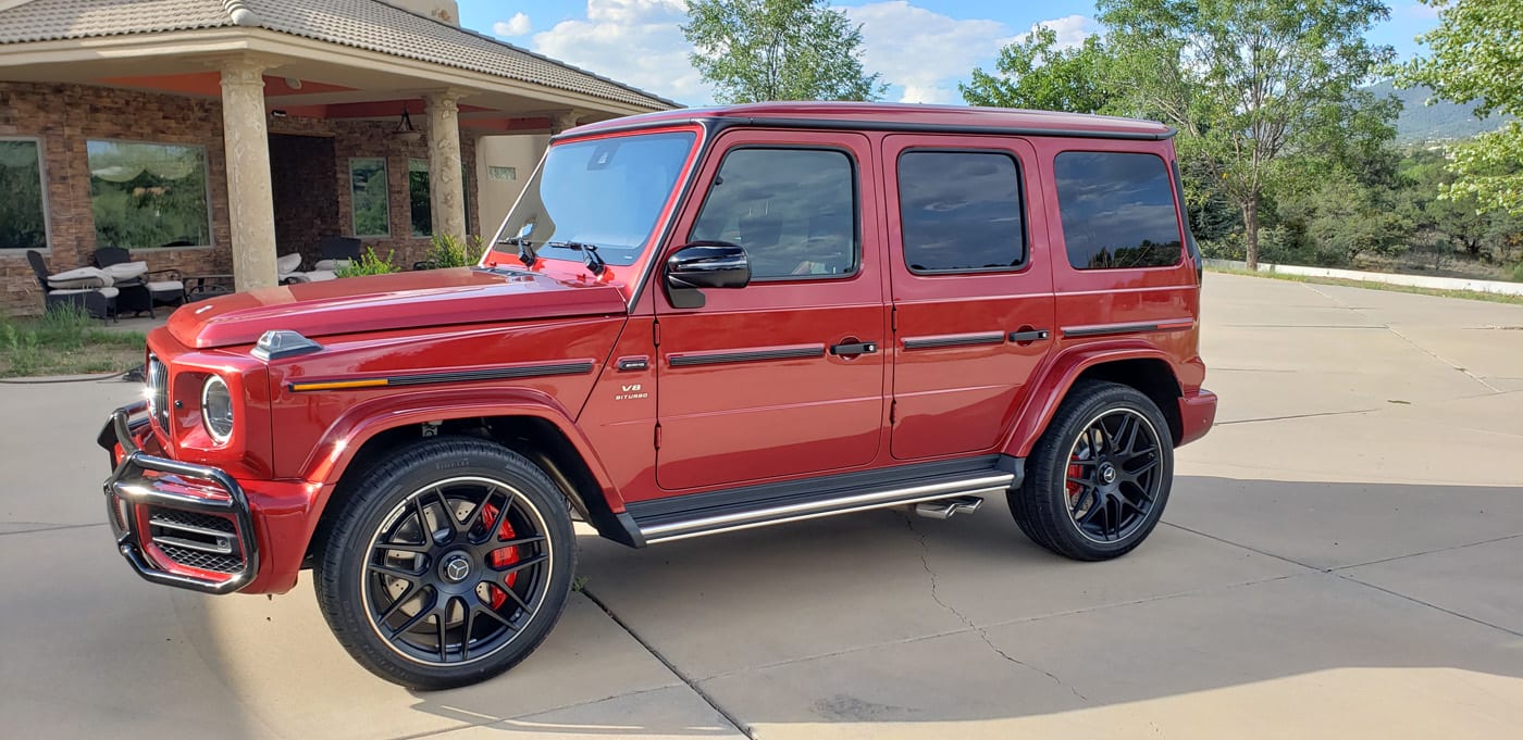 Rare designo Cardinal Red Metallic 2020 Mercedes-AMG G63 for Sale