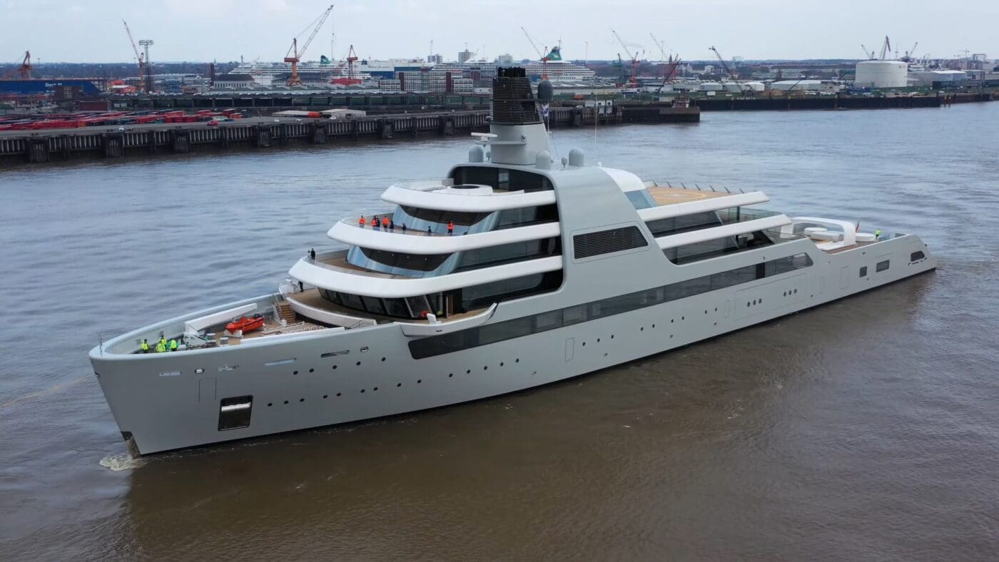 459-foot Solaris Megayacht Undergoes First Sea Trials