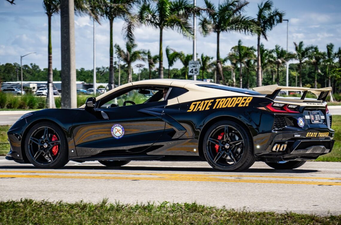 Florida Highway Patrol Adds A New C8 Corvette Police Car To Its Fleet